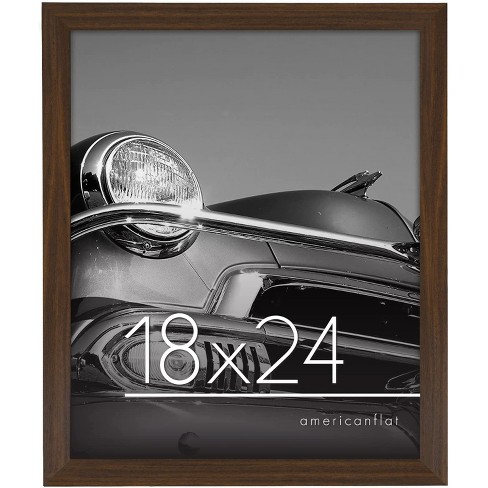 Americanflat 18x24 Poster Frame In Walnut With Polished Plexiglass ...