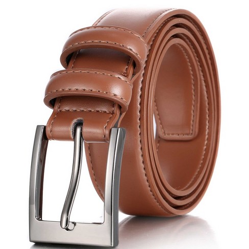 Mio Marino Men's Dual Loop Leather Belt, Tan Size : 40 (waist: 38) : Target