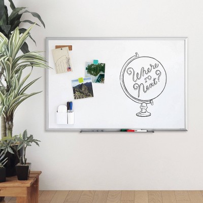 U Brands 23"x35" Magnetic Dry Erase Board Aluminum Frame : Target
