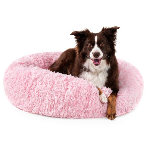 Petami Calming Dog Bed For Puppy Cat Kitten, Round Washable Pet Bed ...