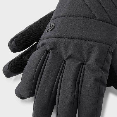 Men's Quilted Puffer Gloves - All In Motion™ Black : Target