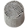 Sunnydaze Round Indoor Polyrattan Planters With Attached Clear ...