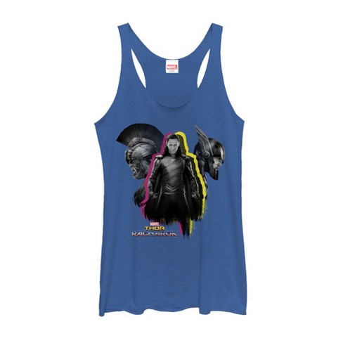 Women's Marvel Thor: Ragnarok Loki Pop Racerback Tank Top : Target