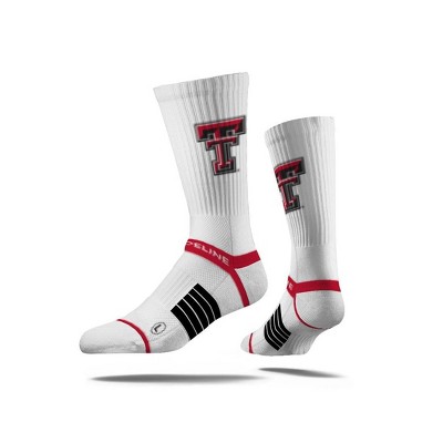 Ncaa Texas Tech Red Raiders Premium Knit Crew Socks - White : Target
