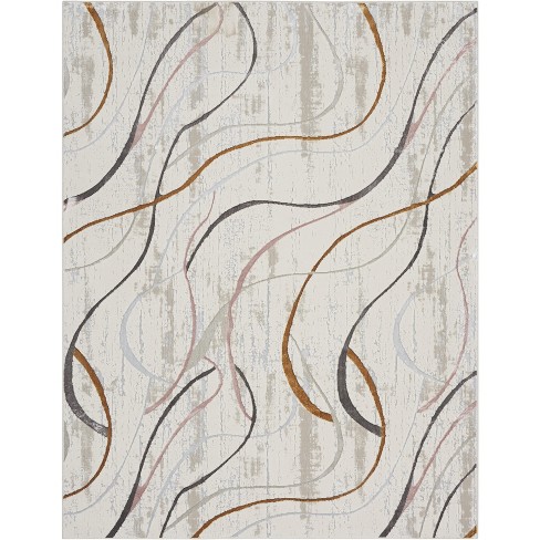 Nourison Glam 9' X 12' Ivory/multi Modern Indoor Rug : Target