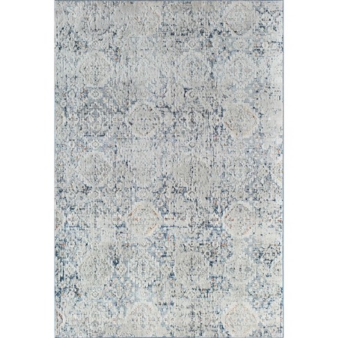 Rugs America Preston Ps30b Cobaltic Sea Transitional Vintage Gray Area ...