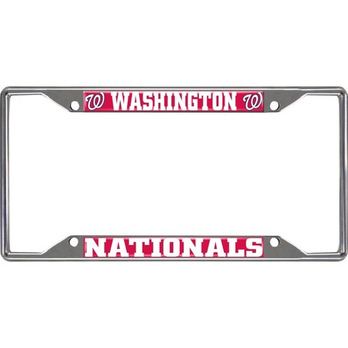 Mlb Washington Nationals Stainless Steel License Plate Frame : Target