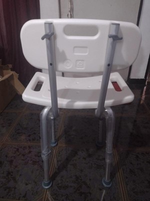 Shower Chair - Includes Back Scrubber & Additional Sponge - Anti Slip ...