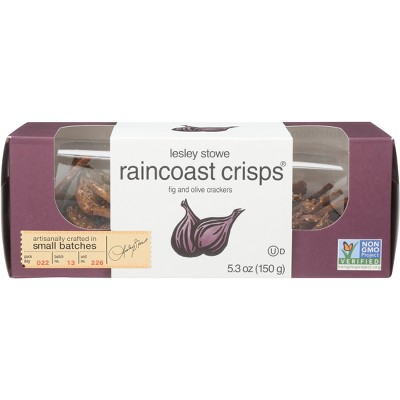 Lesley Stowe Raincoast Crisps Fig & Olive - Case Of 12 - 5.3 Oz : Target