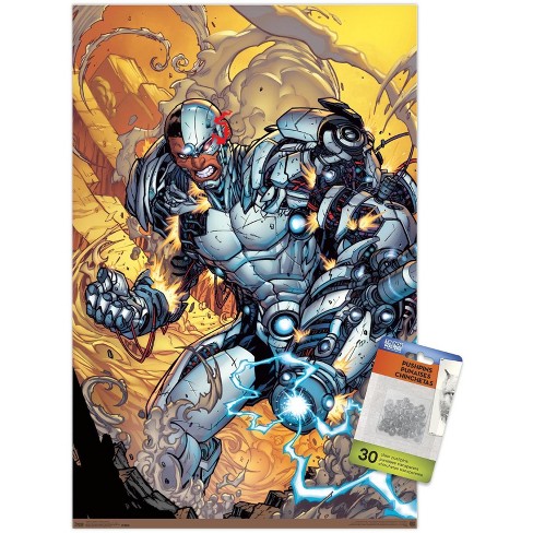 Trends International Dc Comics Cyborg - Battle Unframed Wall Poster ...