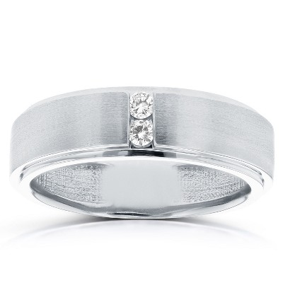 Pompeii3 1/8ct Curved Diamond Wedding Ring 14k White Gold - Size 7 : Target