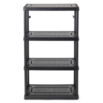 Gracious Living 4 Shelf Fixed Height Ventilated Medium Duty Shelving ...