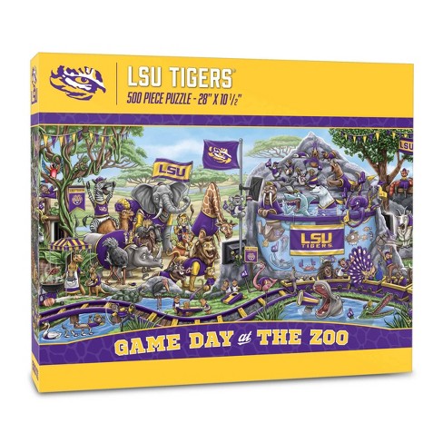 Ncaa Lsu Tigers Game Day At The Zoo 500pc Jigsaw Puzzle : Target
