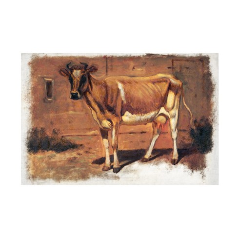 Trademark Fine Art - Samuel Colman Colman Color Study Of Cows Ii Canvas ...