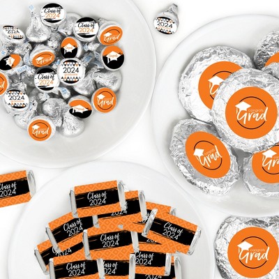 Big Dot Of Happiness 2024 Orange Graduation Party Candy Favor Sticker ...