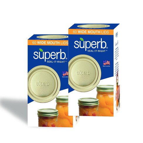 Superb Sealing Solutions Canning Lids, Lid Toppers Fit 3.38 Inch Wide ...