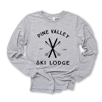 Simply Sage Market Women's Pine Valley Ski Lodge Long Sleeve Graphic ...