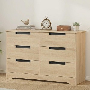 6 Drawer Dresser for Bedroom, 47in Wide 6 Chest of Drawers with Large ...