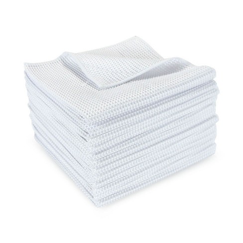 Smart Choice Waffle Cleaning Cloth 16x16 White (12/pack) : Target