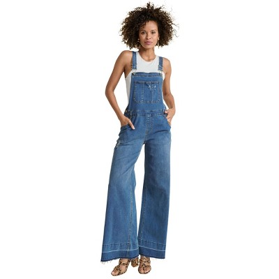 VENUS Womens Denim Flare Overalls - 10, Medium Wash : Target