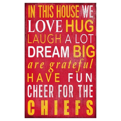 Nfl Kansas City Chiefs Fan Creations Round Distressed Sign : Target