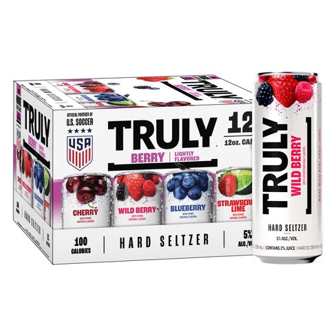 Truly Hard Seltzer Berry Mix Pack - 12pk/12 Fl Oz Slim Cans : Target
