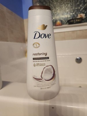 Dove Restore Body Wash Pump - Coconut & Cocoa Butter 24hr Lotion-soft ...