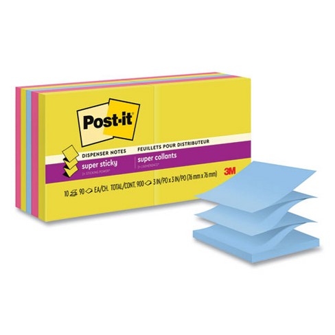 Post-it Pop-up Notes Super Sticky Pop-up Notes Summer Joy Collection ...