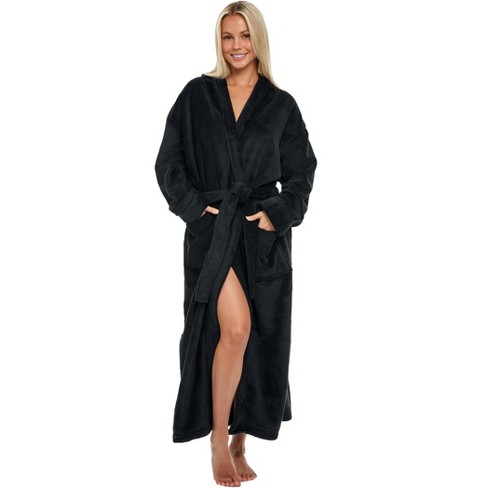 Alexander Del Rossa Women's Classic Winter Robe, Hooded Plush Fleece ...