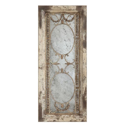 Storied Home Framed Antique Wall Mirror: Vintage Rectangular ...