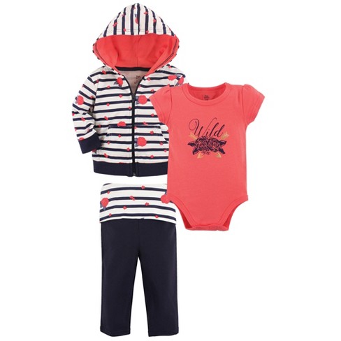 Yoga Sprout Baby And Toddler Girl Cotton Hoodie, Bodysuit Or Tee Top ...