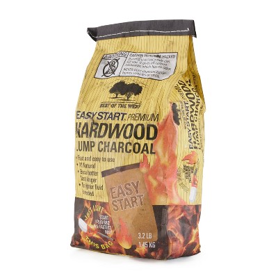 Easy Start Bag Light All Natural Hardwood Lump Charcoal for Barbecue ...