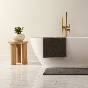 Reversible Solid Cotton Bath Mat,Thick Absorbent Luxury Bath Rug ...