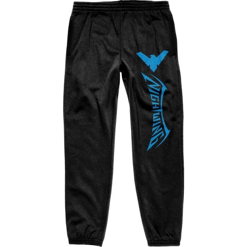 Batman Nightwing Logo Men's Black Drawstring Sweats- : Target