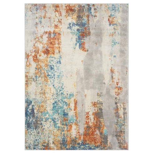Luxe Weavers Euston Collection Multi 8x10 Modern Abstract Area Rug : Target