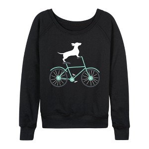 Women's - Instant Message - Dacshund Riding Bike Lightweight French ...