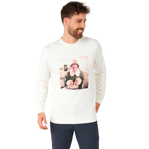 Opposuits Men's Christmas Sweaters - Elf - Buddy's Dinner - Gray - Size ...