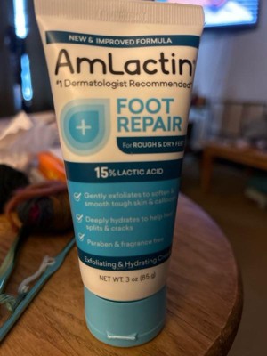 Amlactin Foot Repair Foot Cream Therapy Aha Cream Unscented - 3oz : Target