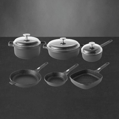 Berghoff Eurocast 9pc Non-stick Chef's Cookware Set : Target