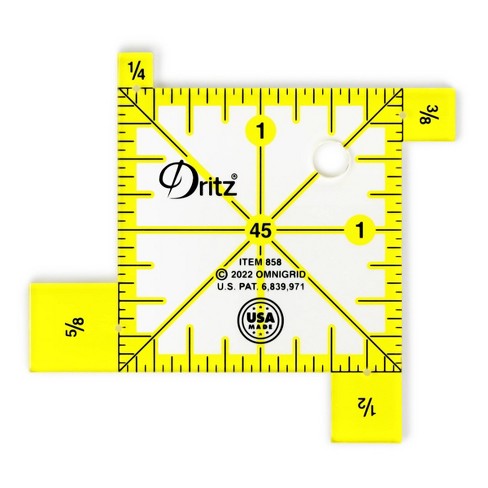 Dritz Seam Width Gauge Clear: Sewing Tools For Quilting & Seam Ripping ...