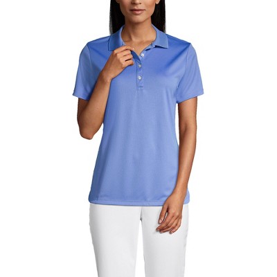Lands' End Women's Cotton Polyester Modern Half Sleeve Splitneck ...