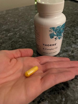 Thorne B-complex #12 - Vitamin B Complex With Active B12 And Folate ...