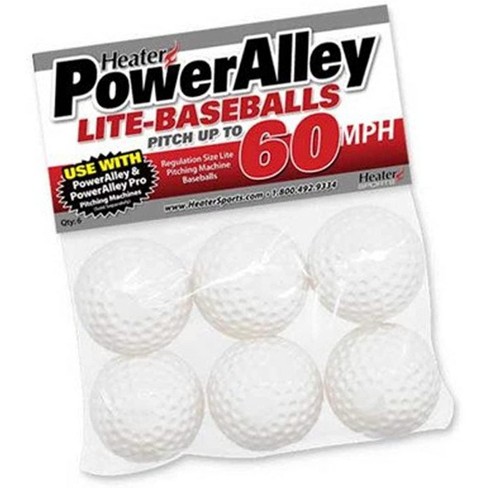 Heater Sports Poweralley Lite Baseballs, Pitching Machine Balls, 1/2 ...