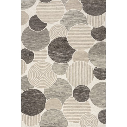 Nuloom Zora Contemporary Pebbles Wool Area Rug : Target