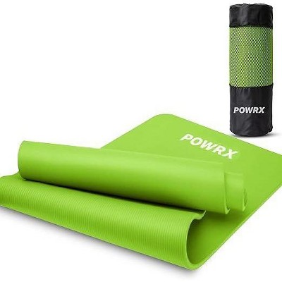 Powrx 1/2'' Yoga Mat Thick - Green : Target