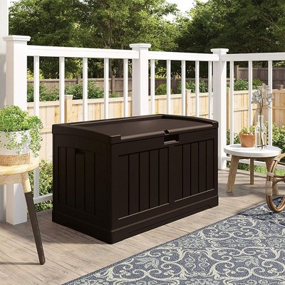 Suncast 50 Gallon Medium Capacity All Weather Construction Resin ...