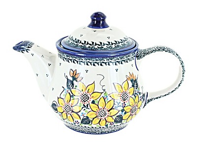 Blue Rose Polish Pottery Summer Picnic Teapot : Target
