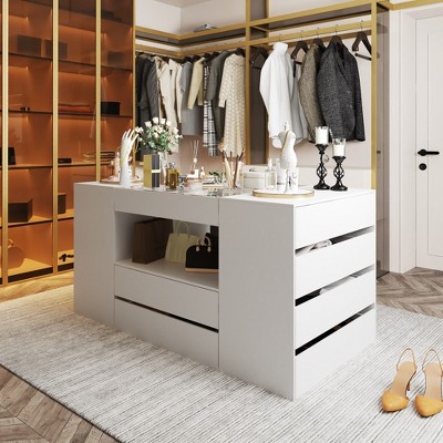 Famapy White 14 Drawer Multi-scenario Applicable Cloakroom Composite ...