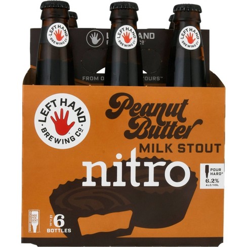 Left Hand Brewing Peanut Butter Milk Stout Nitro - 6pk/12 Fl Oz Bottles ...