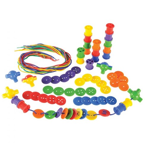 Kaplan Early Learning Buttons & Spools Lacing Set : Target